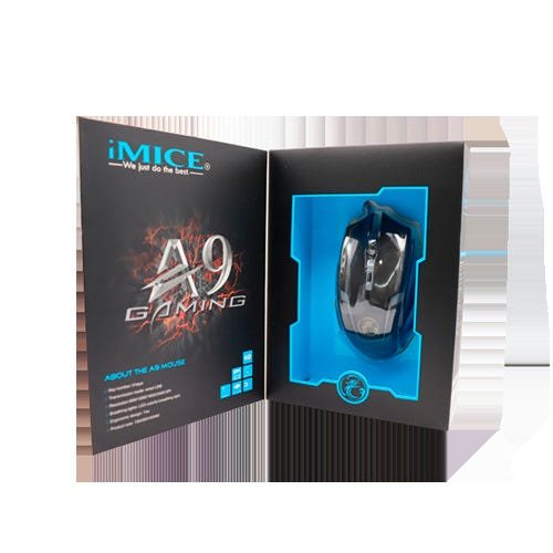 Mouse Gamer Wired A9 Gaming 2400 Dpi Com Fio 3d Led | MadeiraMadeira