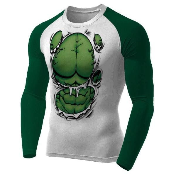 Rash Guard Hulk Masculina Atlética M | MadeiraMadeira