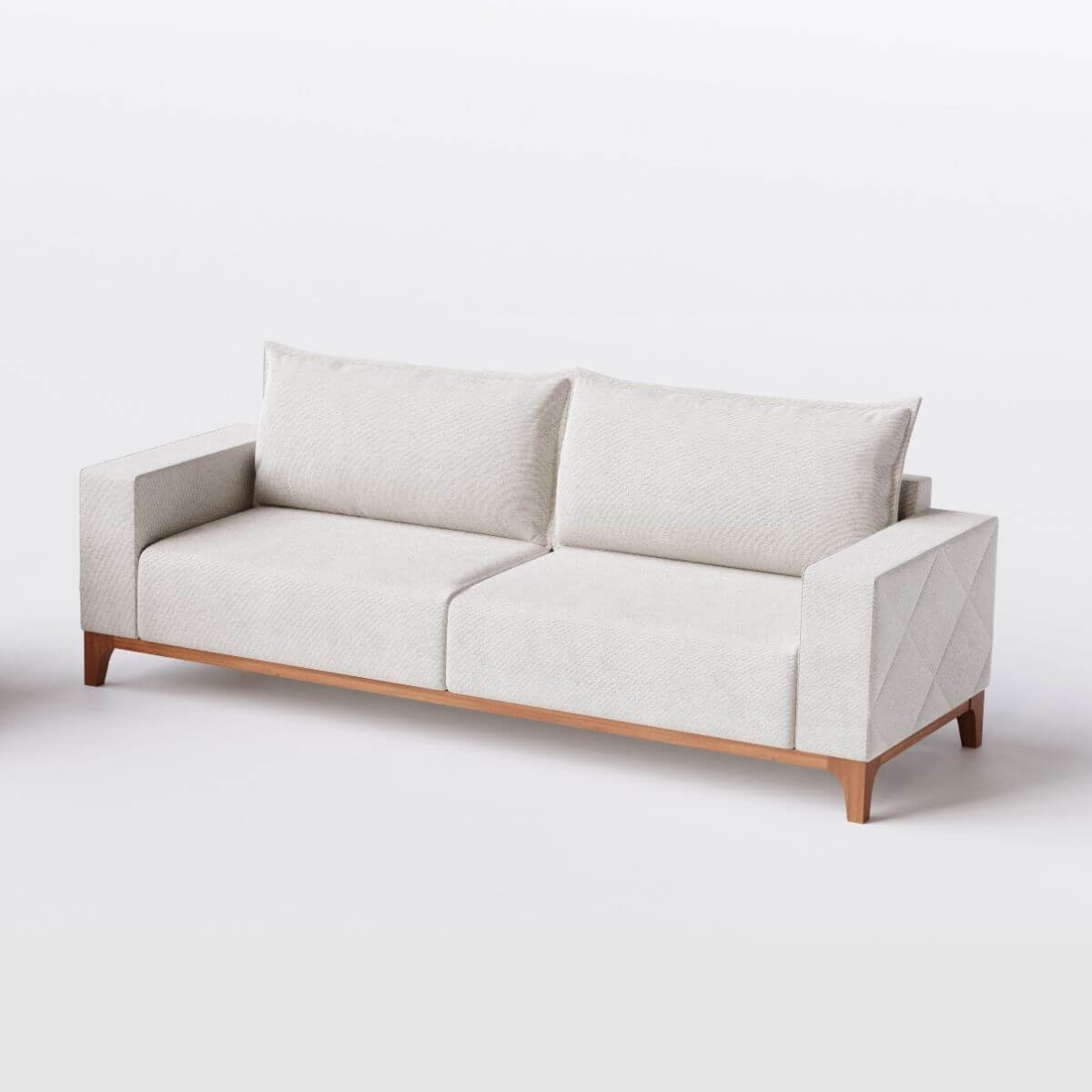 Sofá Singapura 2,00m em Linho Safira Off White - Home Mobily ...