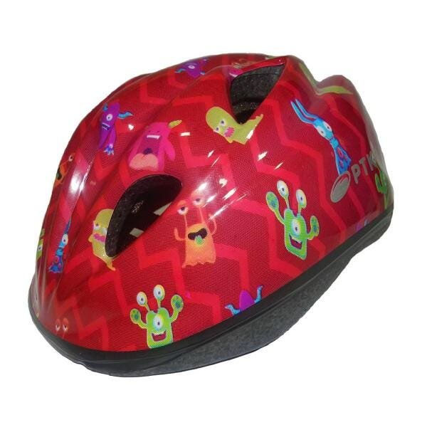 Capacete Kids Cromia Monstros 46 A 55 Cm Vermelho | MadeiraMadeira