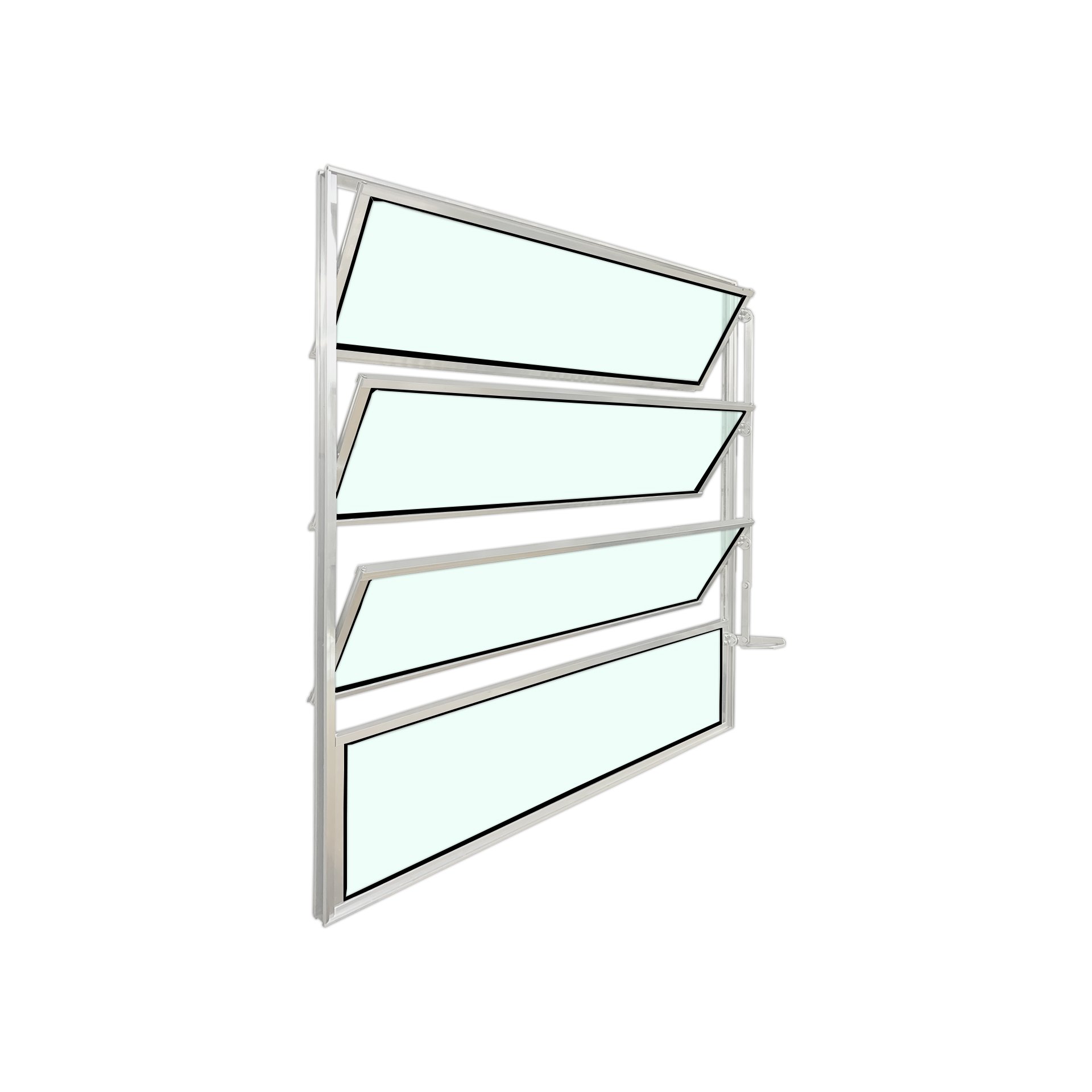 Vitro Basculante Branco 80x100 Linha Esmeralda Vidro Liso | MadeiraMadeira