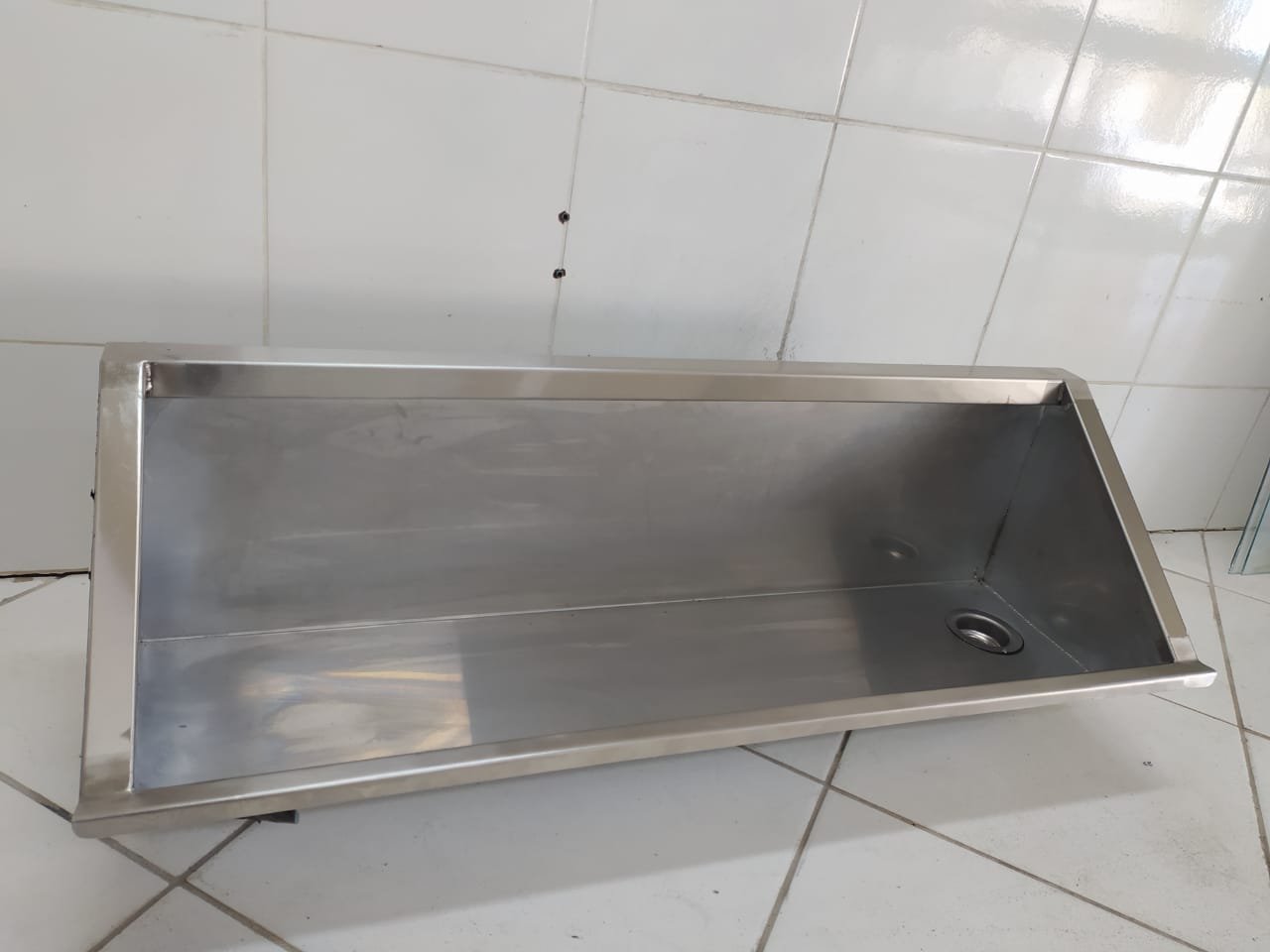 MICTORIO INOX 100x025x040 PORTINOX MESA INOX | MadeiraMadeira