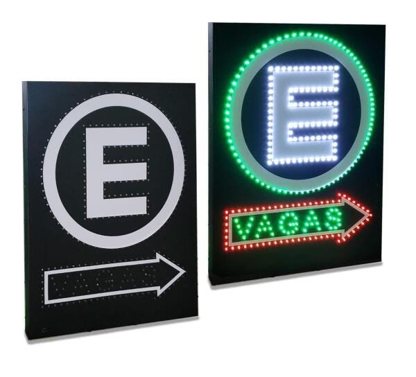 Placa Luminosa De Leds | MadeiraMadeira