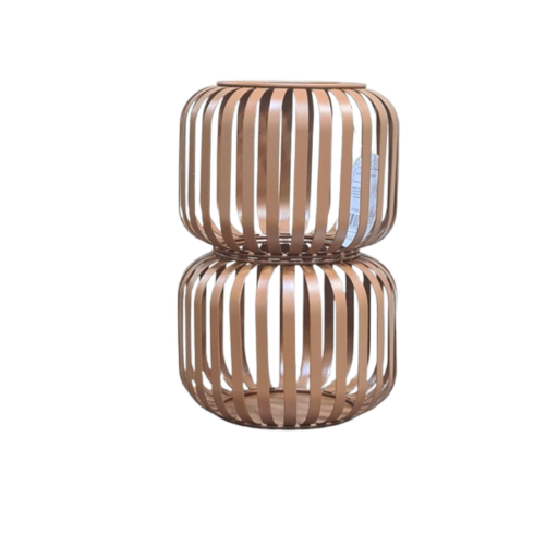 Vaso em Ferro Caramelo 20x13x13cm | MadeiraMadeira