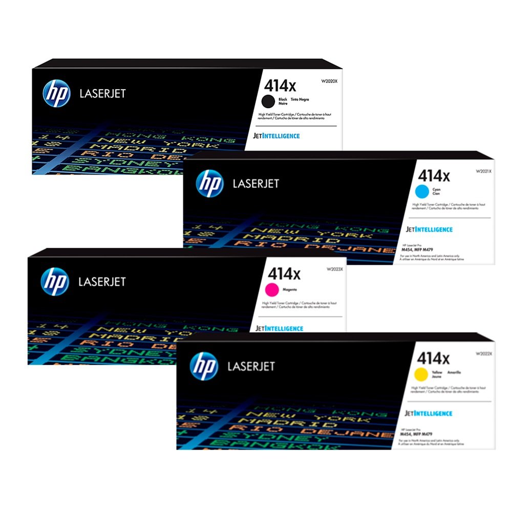 Kit 4 Toner Original 414x Hp M455dn M454 Laserjet | MadeiraMadeira