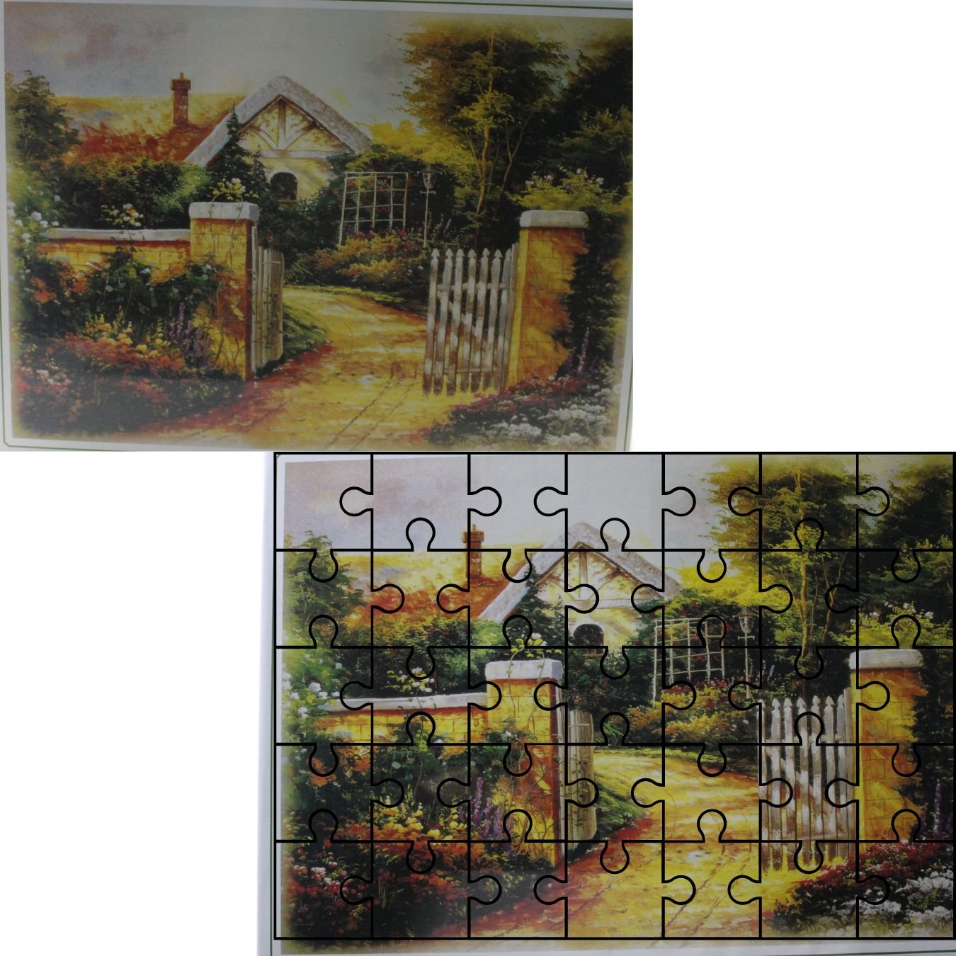Quebra-cabeça 500 Peças Jogsaw Puzzle Casa Portao | MadeiraMadeira