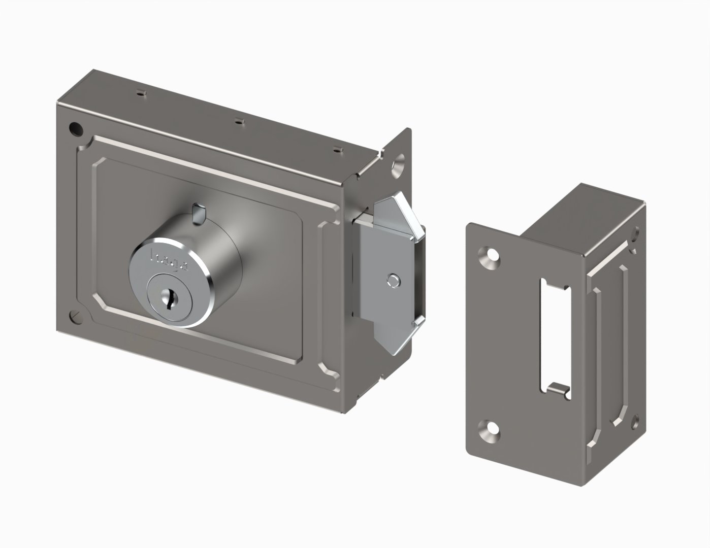 Fech. Sobrepor Lingueta Asa de Avião P/ Portão Correr 0336 | MadeiraMadeira