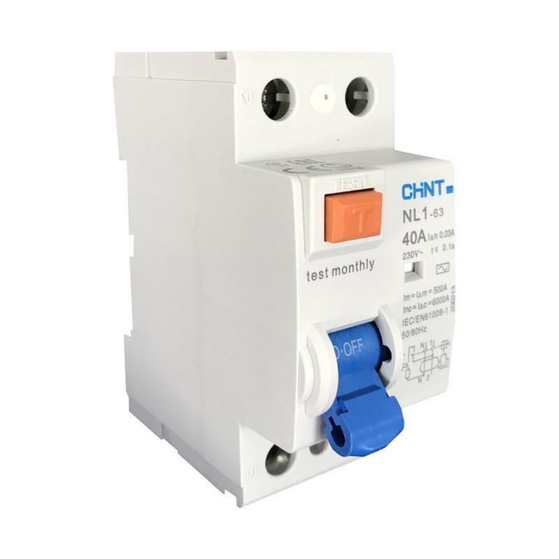 Interruptor Diferencial Residual | NL1-63 2P 40A 30mA | Chint | MadeiraMadeira