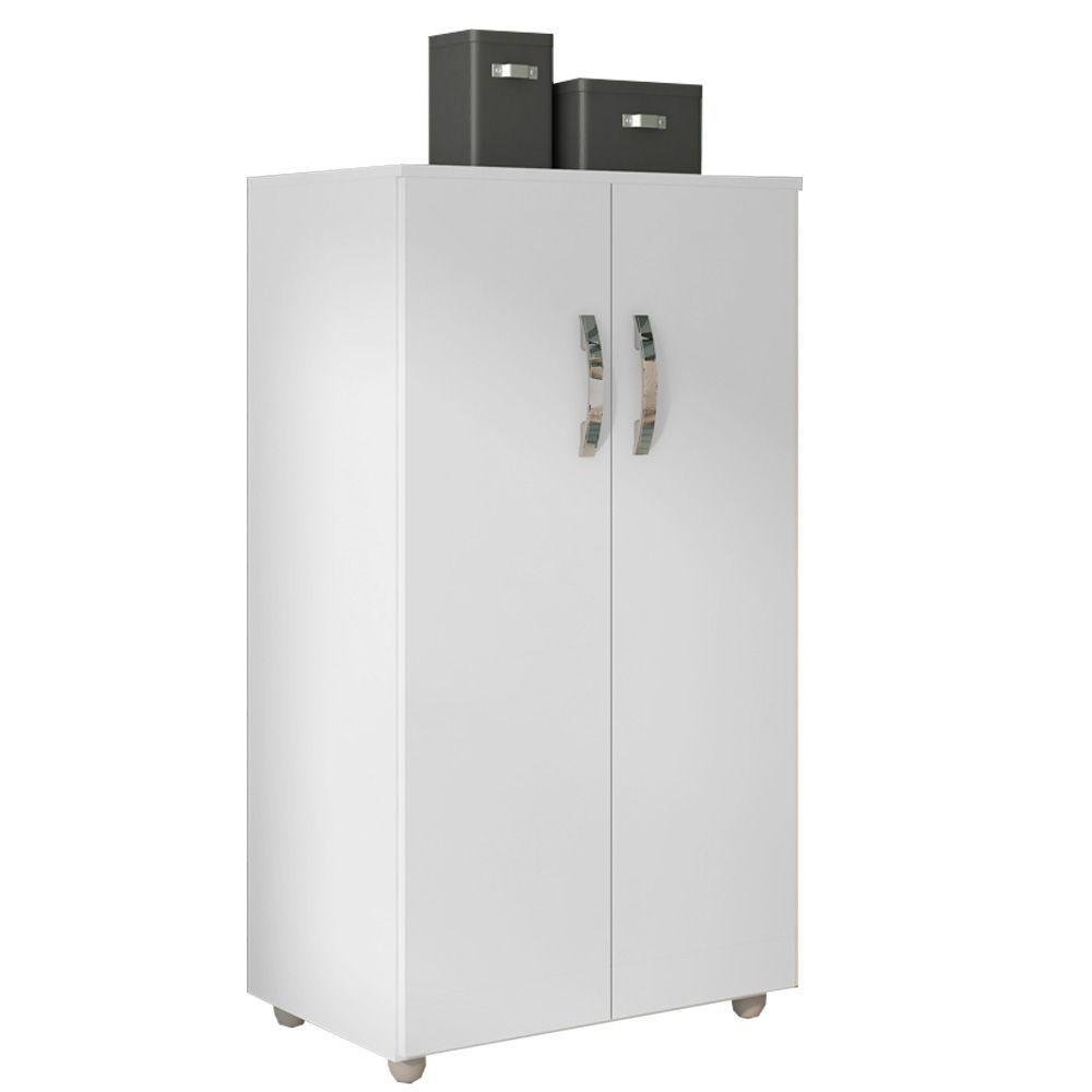 Armário Multiuso 2 Portas Rosana Branco 1135 Ajl Móveis | MadeiraMadeira