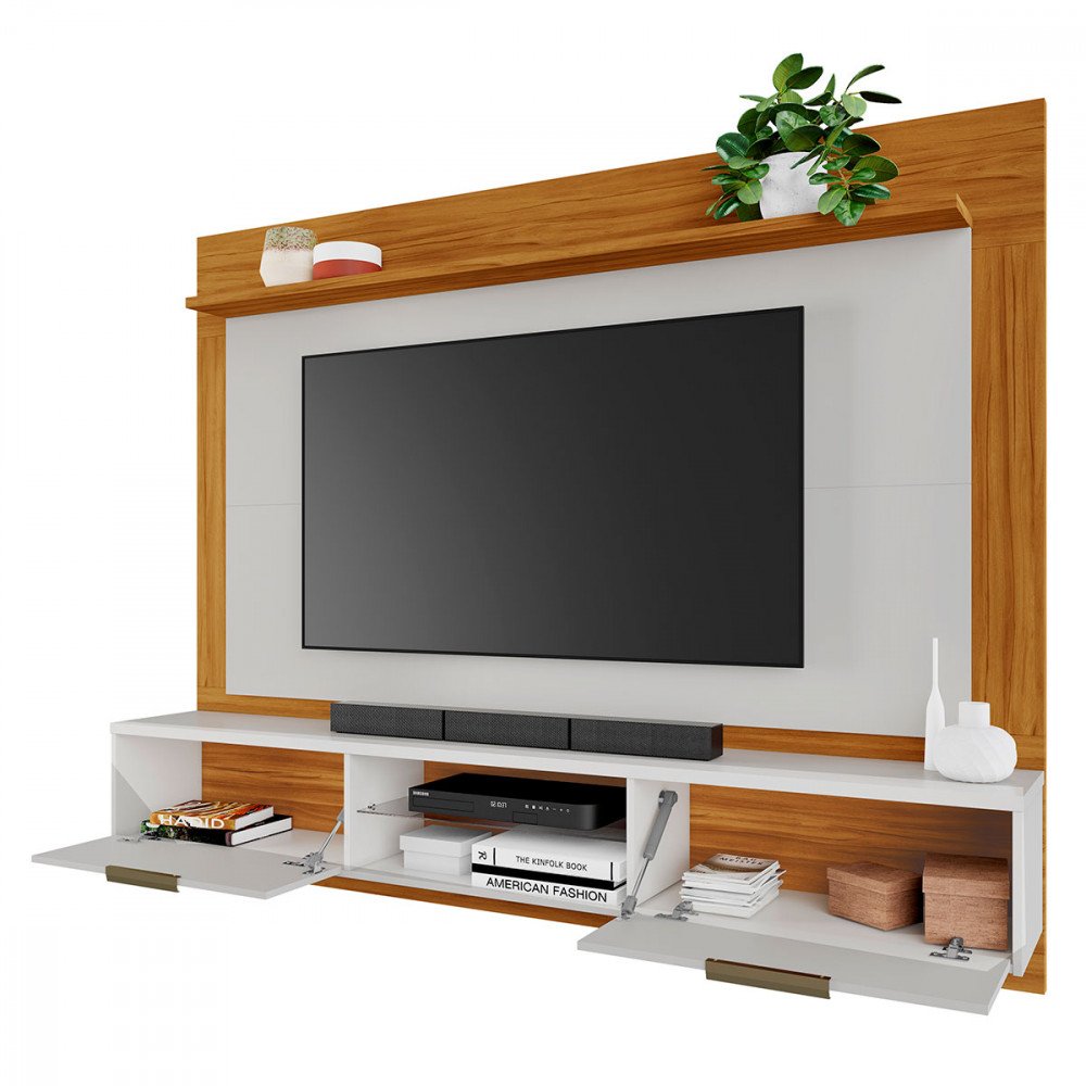 Painel Suspenso para TV de 65 polegadas com 2 Portas NT1205 Movvida ...