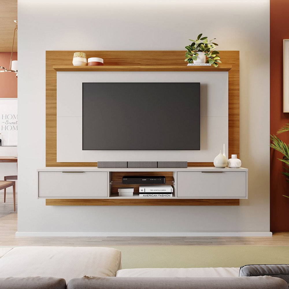 Painel Suspenso para TV de 65 polegadas com 2 Portas NT1205 Movvida ...