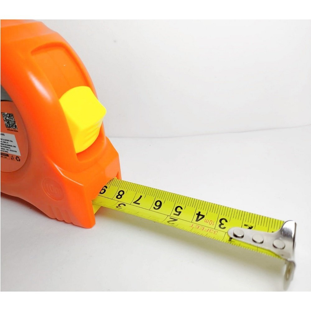 Trena Métrica Plástica Laranja 7,5m 25mm Medição Precisão Construção ...
