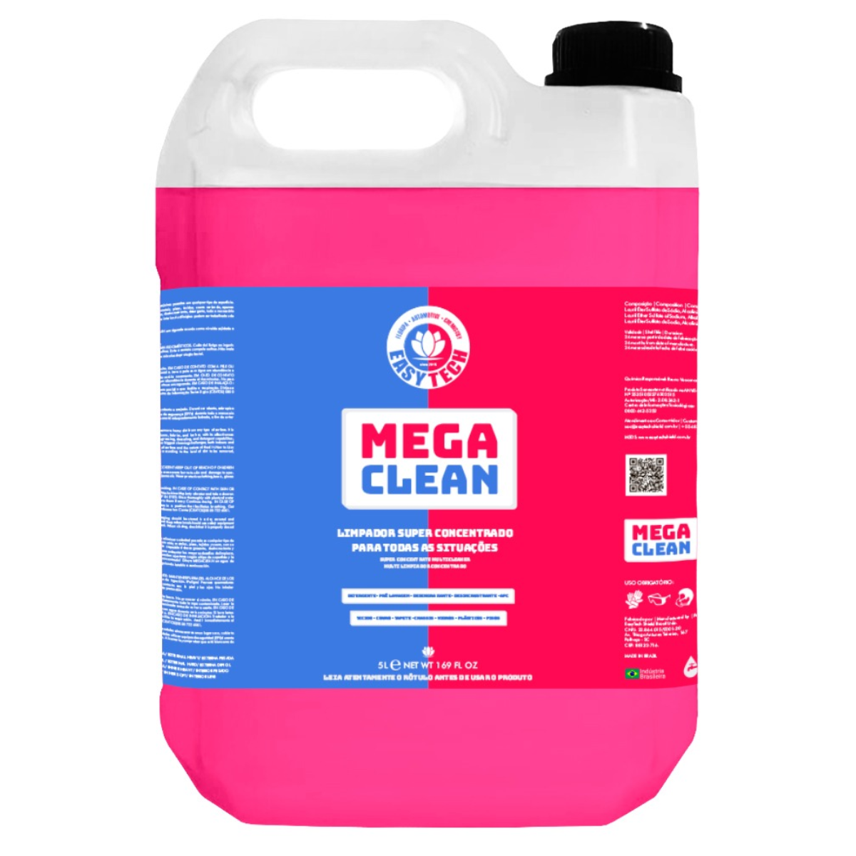 Multi Limpador Super Concentrado Mega Clean 5l Easytech | MadeiraMadeira