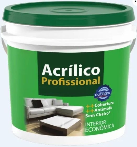 Tinta Acril Eucatex Profissional 15l Areia Fosco | MadeiraMadeira