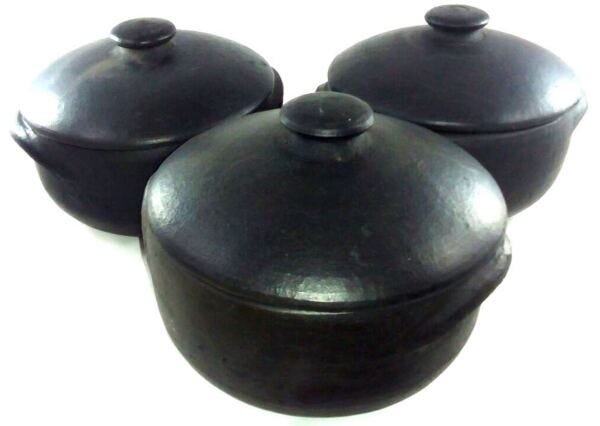 Conjunto com 3 Panelas de Barro nº 01 | MadeiraMadeira