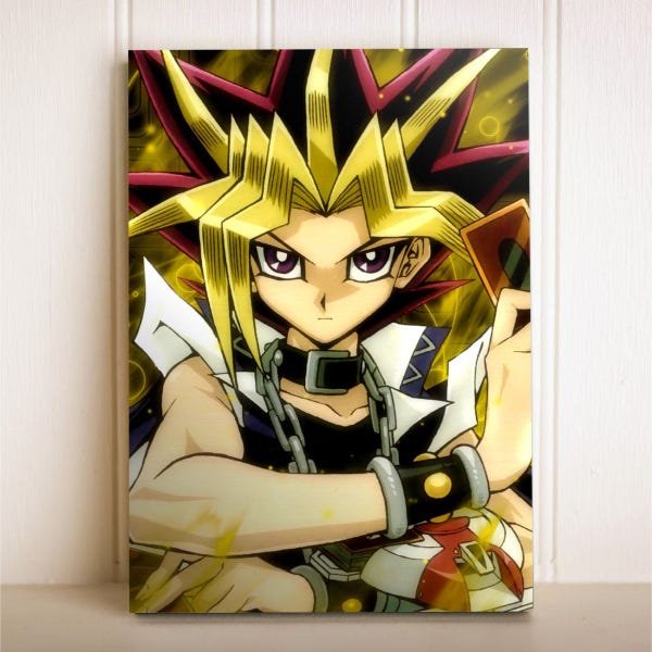 Placa Decorativa Anime Yu-Gi-Oh! Duel Monsters Yugi Muto | MadeiraMadeira