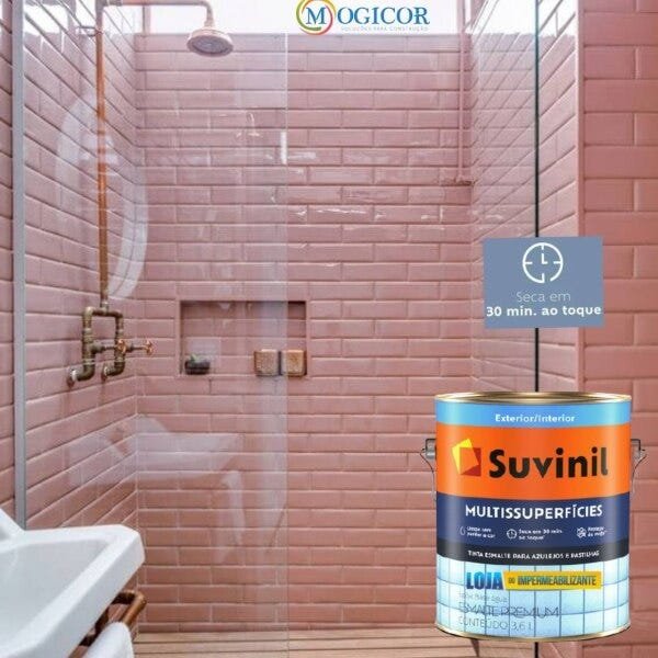 Tinta Epóxi Suvinil para Pisos Azulejo Banheiro e Pastilhas 3,6L Cores - Flocos de Aveia ...