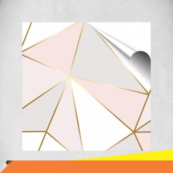 Papel De Parede Zara Rose Gold Cinza Auto Colante 0 52 X 3 00 Metros