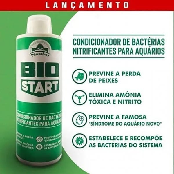 Bio Start PowerFert 100ml Ciclagem Rápida para Aquários | MadeiraMadeira