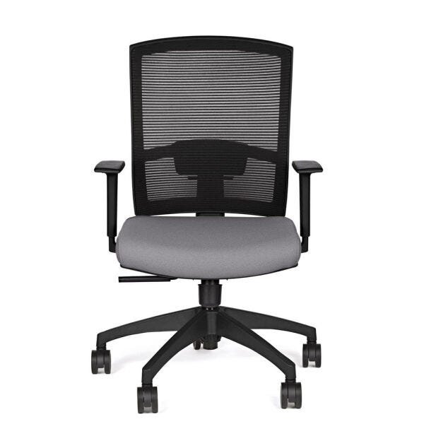 Cadeira Marelli Profit 1602 Cinza com Estrutura Preta | MadeiraMadeira