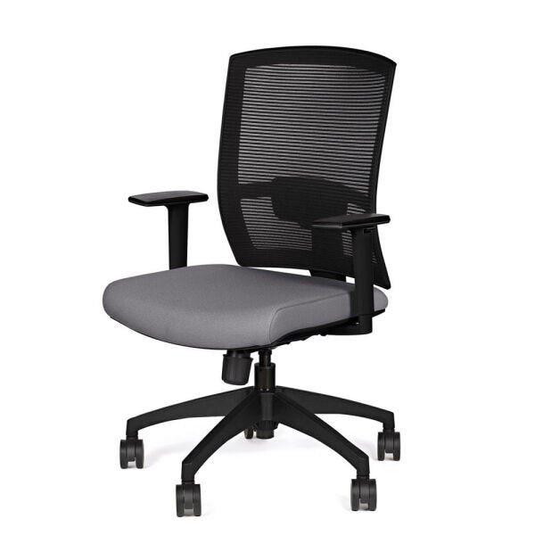 Cadeira Marelli Profit 1602 Cinza com Estrutura Preta | MadeiraMadeira