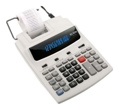 Calculadora De Mesa Com Bobina 12 Dígitos Mr-6124 Elgin - Branco ...
