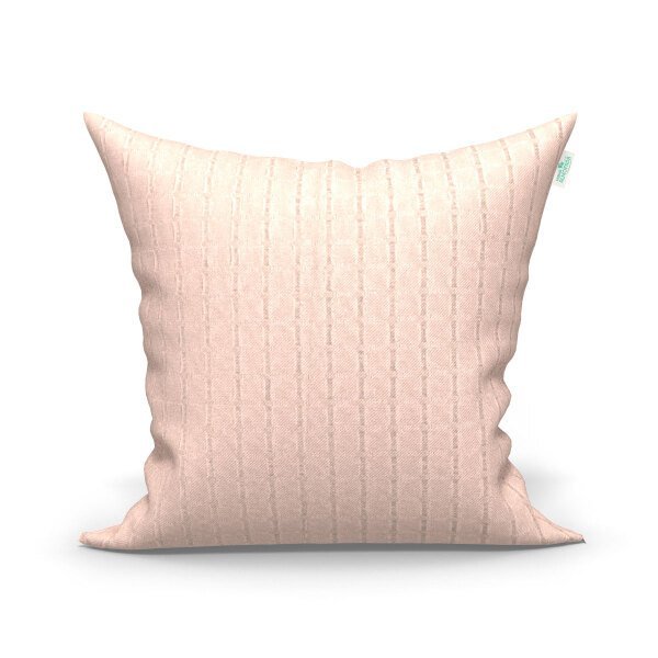 Jogo Capa Almofada Bege e Estampada 2 Unidades 45cm x 45cm Tecido Jacquard com zíper ...