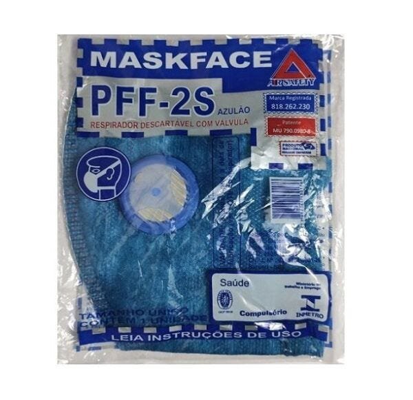 Máscara Pff2 Air Safety - com Válvula - Caixa com 100 Uni | MadeiraMadeira