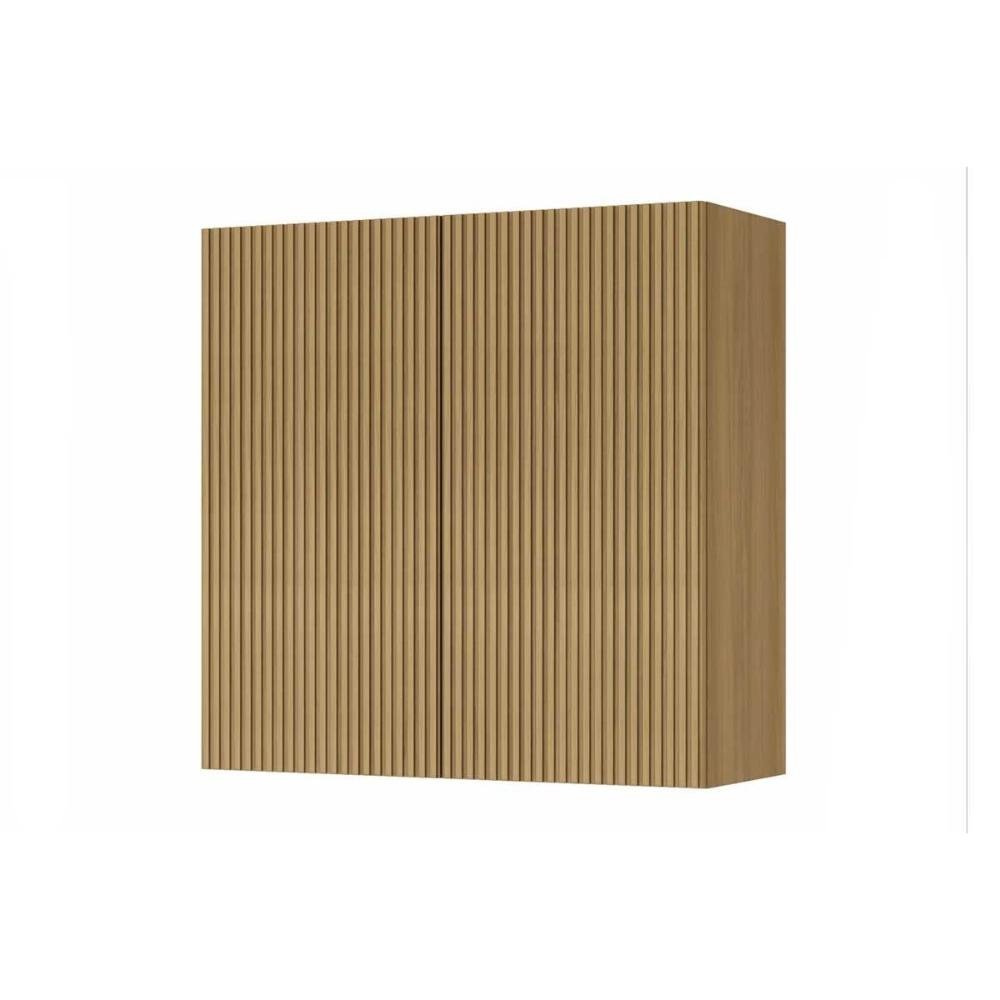 Armário de Cozinha Modulado Rainha C/ 2 Portas Ripadas 80 Cm Nature ...