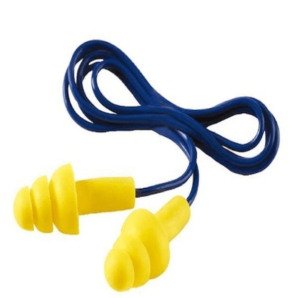 Protetor Auricular de PVC com Cordão 14 Db - Pacote com 50 Uni ...