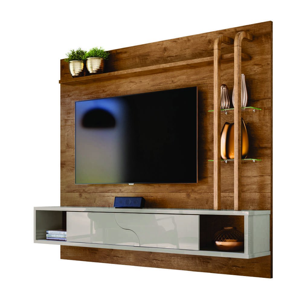 Painel Supreme 2 Portas para TV até 55 Polegadas Lukaliam Móveis ...