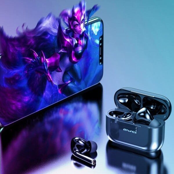 Fone de Ouvido Bluetooth Awei T29 Tws Estojo Recarregador | MadeiraMadeira