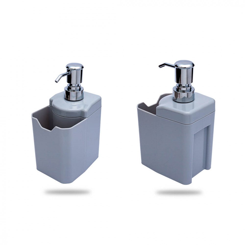 Kit Pia Roper Plast Lixeira 5 Litros Porta Detergente e Esponja ...