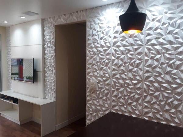 Kit 28 Placas Revestimento De Parede Pvc 3d 50x50cm (7 M) | MadeiraMadeira