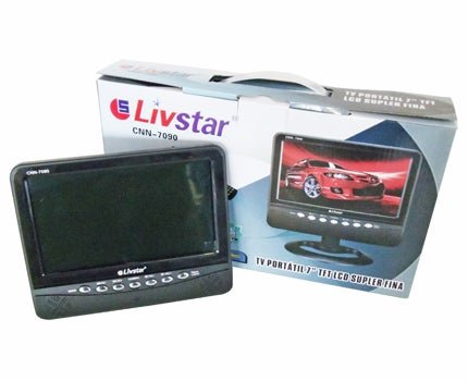 TV Portátil 7 Polegadas Tft LCD Super Fina USB / SD / Fm | MadeiraMadeira