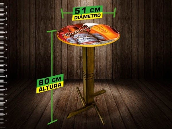 Jogo de Mesa MDF Com 4 Banquinhos Para Área De Churrasco e Petiscaria ...