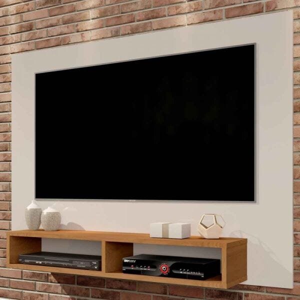 Painel para TV até 45 Polegadas Ipanema Off White/Freijó - Germai ...