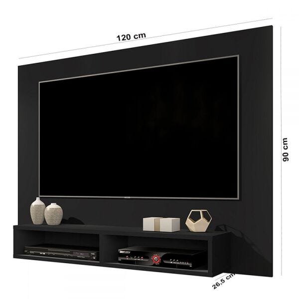 Painel para TV até 45 Polegadas Ipanema Black - Germai | MadeiraMadeira