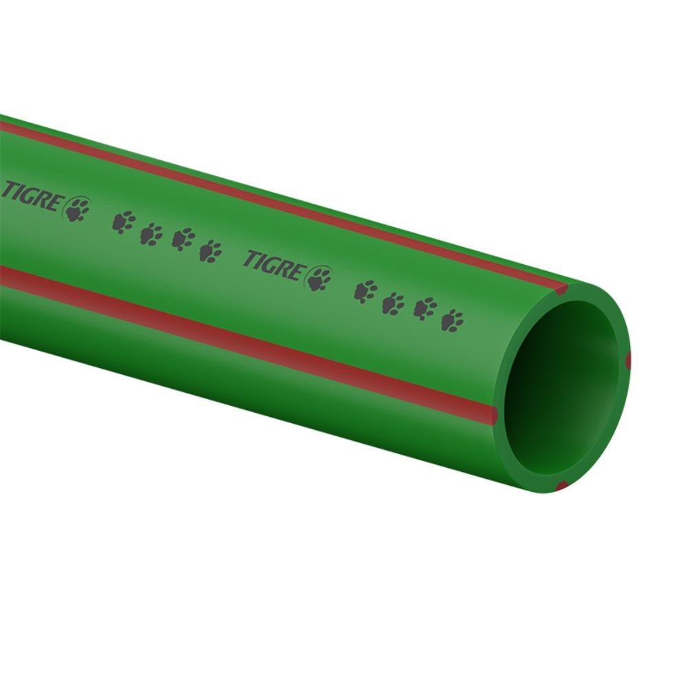 Tubo Ppr Verde Pn20 20 Mm (3 Metros) Tigre | MadeiraMadeira