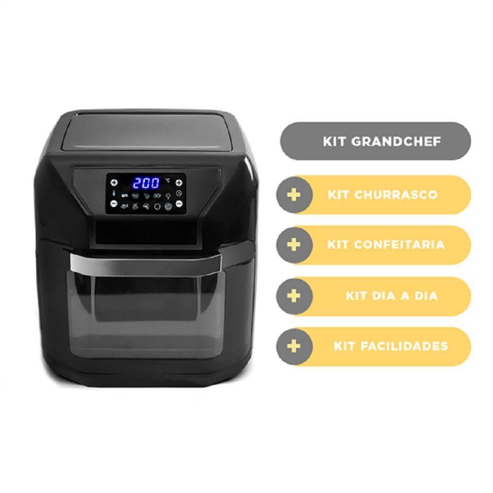 Fritadeira Grand Chef Deluxe 127v -Multifryer 4 Em 1 +4 Kits ...
