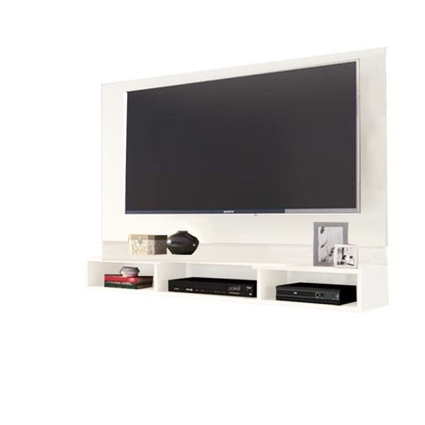 Painel Para TV até 32 Polegadas 3 Nichos Branco Em Mdf | MadeiraMadeira