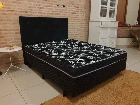 Cama Box Casal Colchão Conjugado D28 - Semi-Ortopédica | MadeiraMadeira