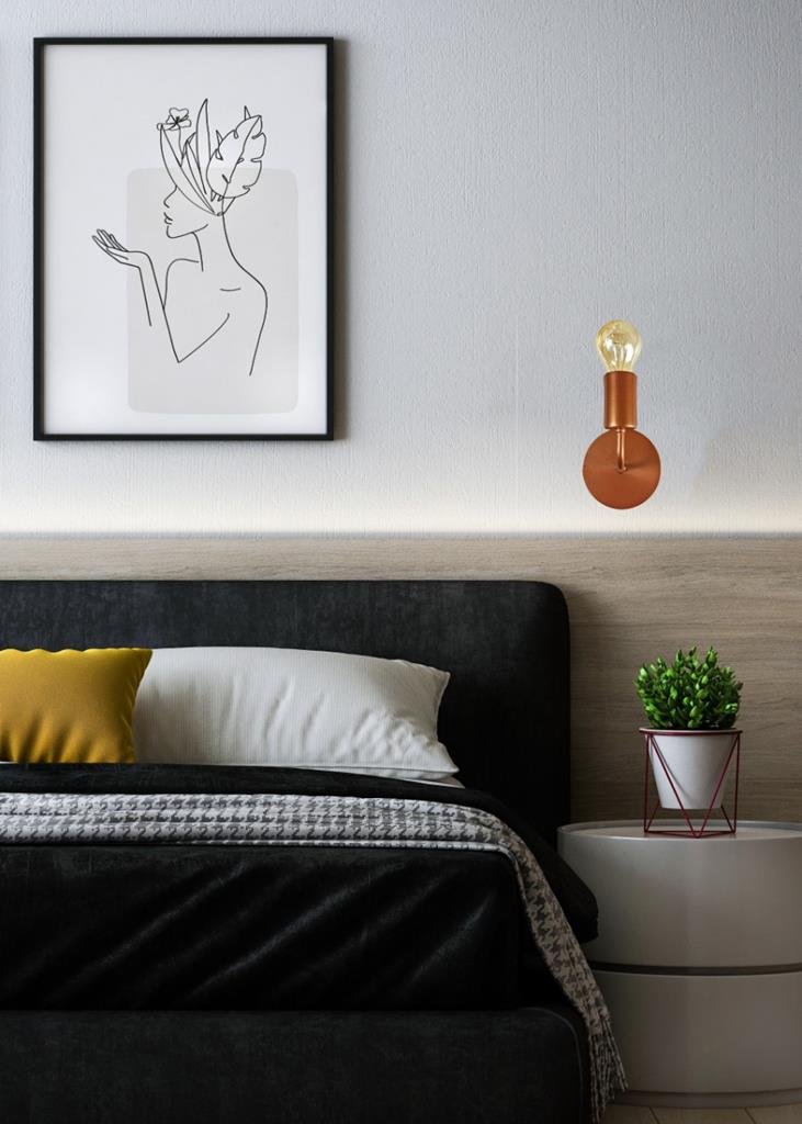 Arandela Luminária Parede Moderna Alumínio Sala Cama Prata | MadeiraMadeira