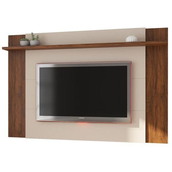 Painel para TV até 55 Polegadas Zoe Seda/Off White - Viero Móveis ...