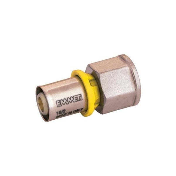 Conector Fêmea 26 mm x 3/4 Sistema Multicamadas Gás Emmeti | MadeiraMadeira