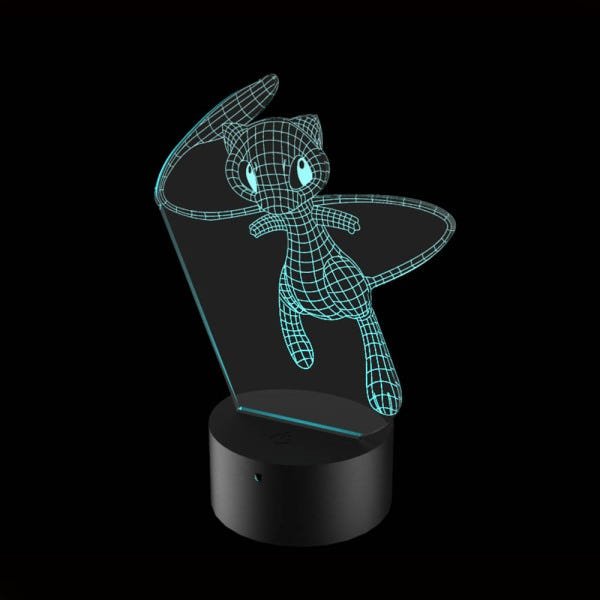 Luminária de Led - Mew Pokémon | MadeiraMadeira