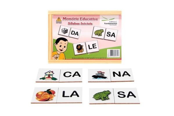 Jogo Da Memória -Sílabas Iniciais | MadeiraMadeira