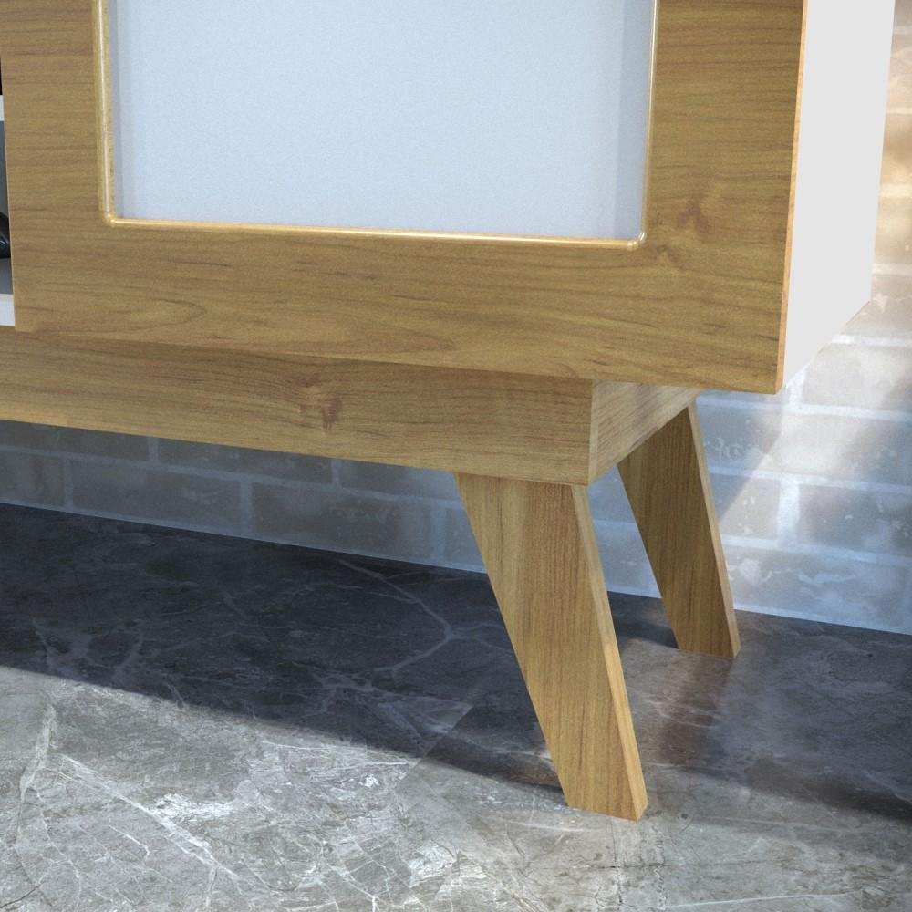 Home Theater Rack Para TV 65 Polegadas Sala de Estar Quarto 2 Portas ...