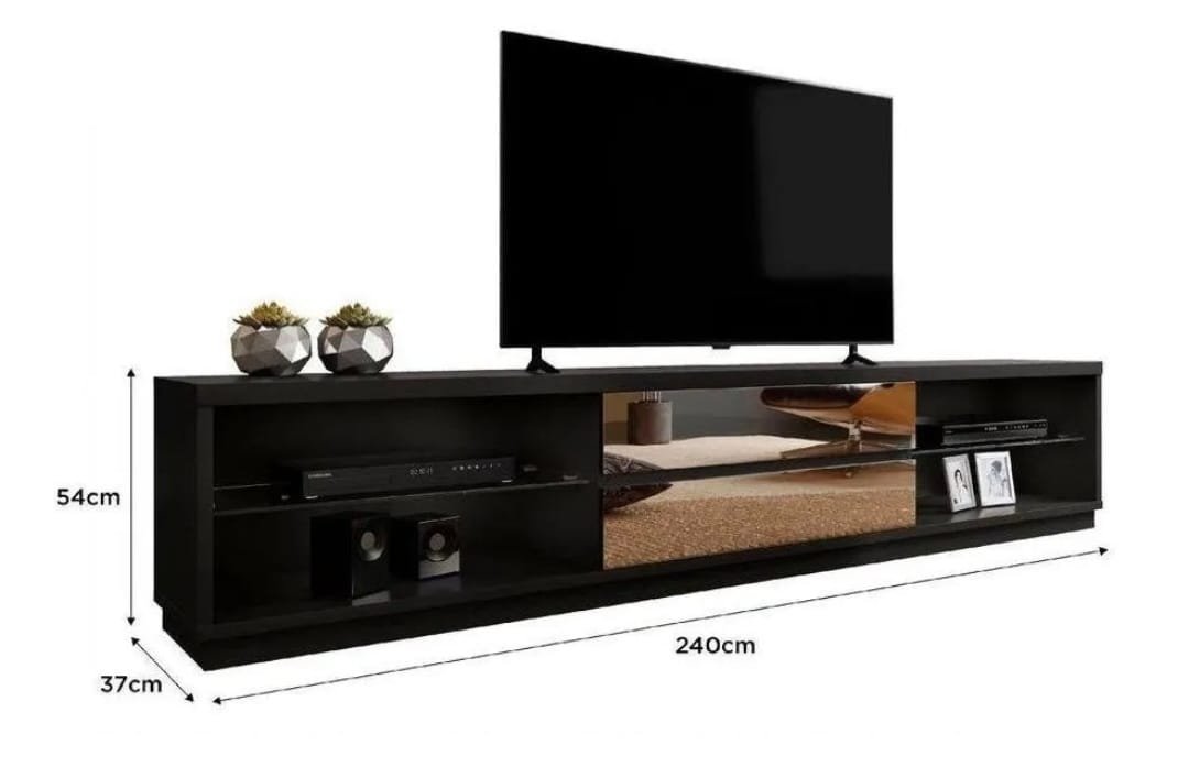 Rack Istambul Naturalle TV até 75 Polegadas Com Espelho Mavaular ...