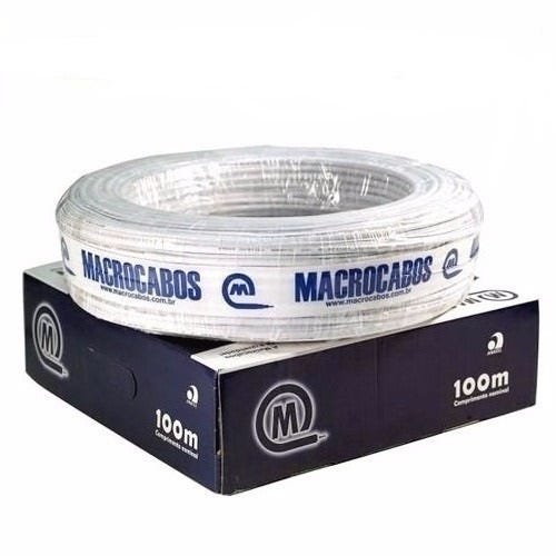Cabo Coaxial Rf 0,42.5 226 Awg 100m Br 100mt Macrocabos | MadeiraMadeira